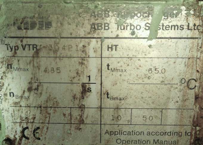 ABB VTR 304 P 11 Turbo