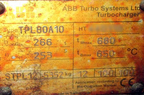 ABB TPL 80-A 10 Turbo