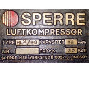 Sperre HL2/90 Air Compressor