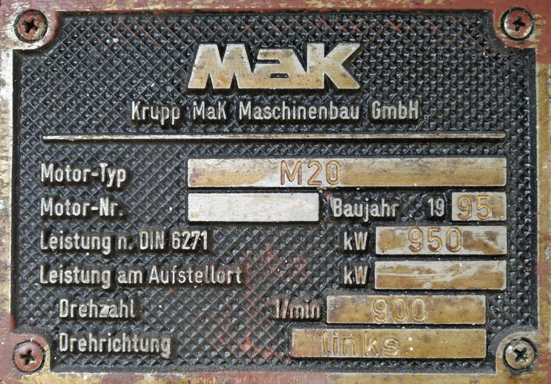 8 M 20 Mak Lube Oil Pump